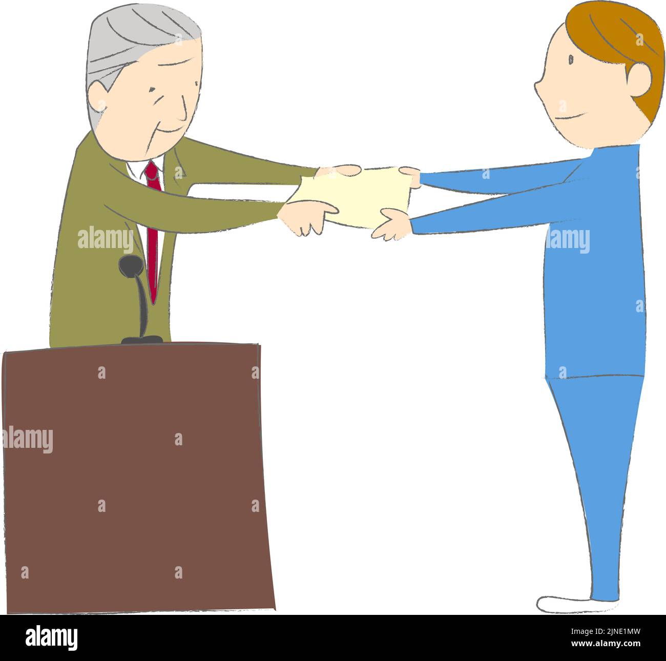 Student receiving award hi-res stock photography and images - Alamy