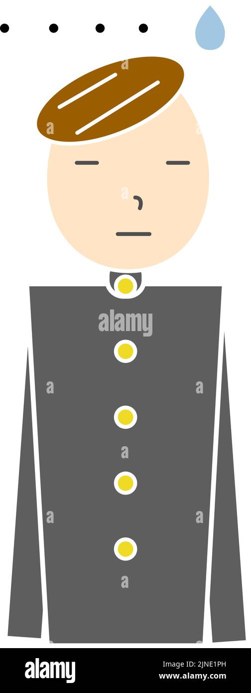 Graduation boy pattern, drawing by analog taste Stock Vector Image ...