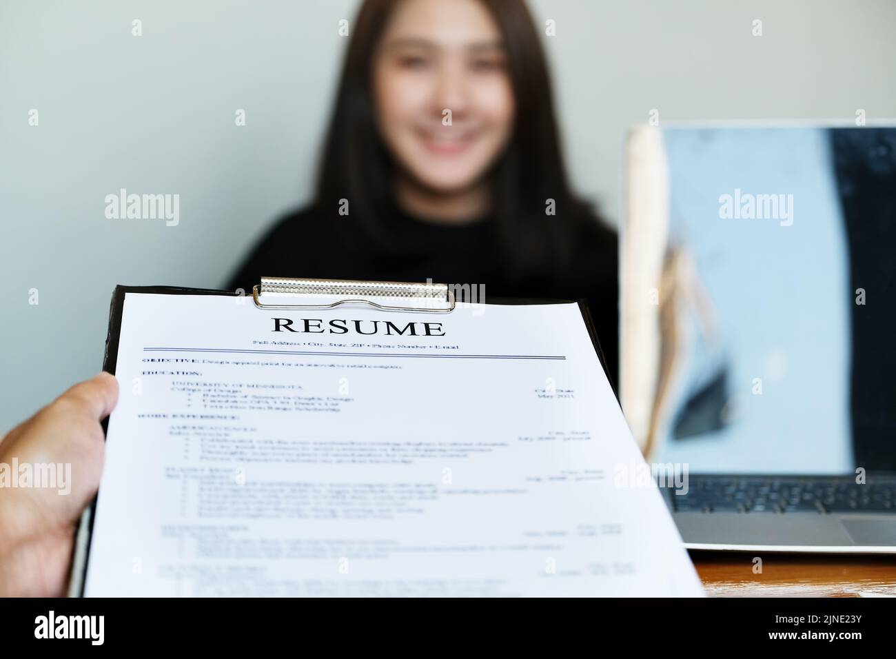 HR discussion job interview with answers from women applying for jobs ...