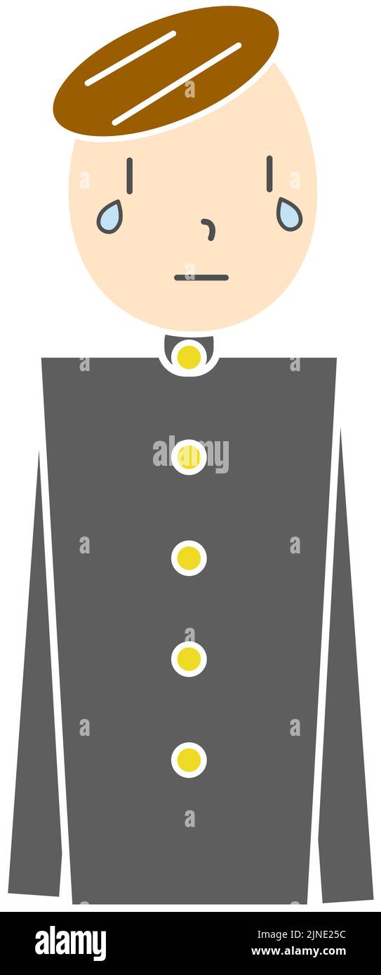 Graduation boy pattern, drawing by analog taste Stock Vector Image ...