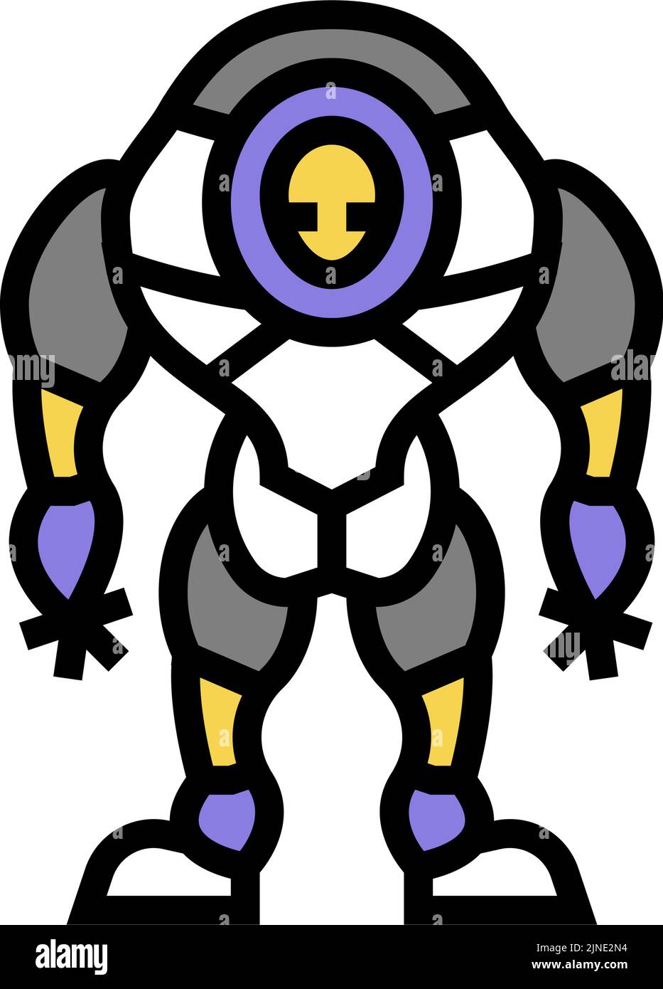 alien monster color icon vector illustration Stock Vector Image & Art ...