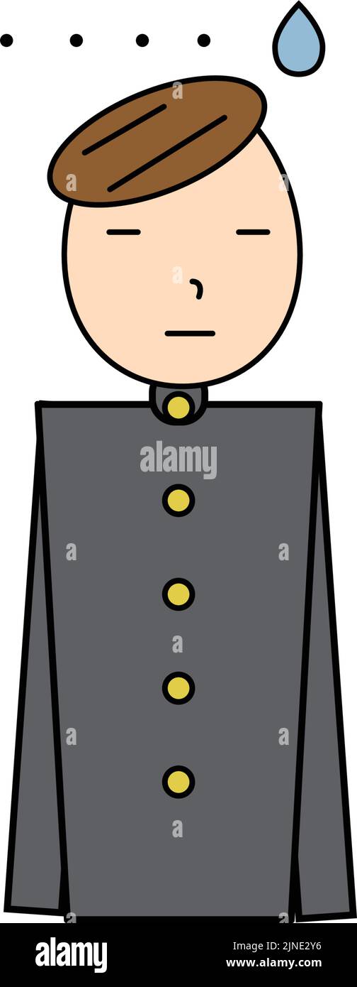 Graduation boy pattern, drawing by analog taste Stock Vector Image ...