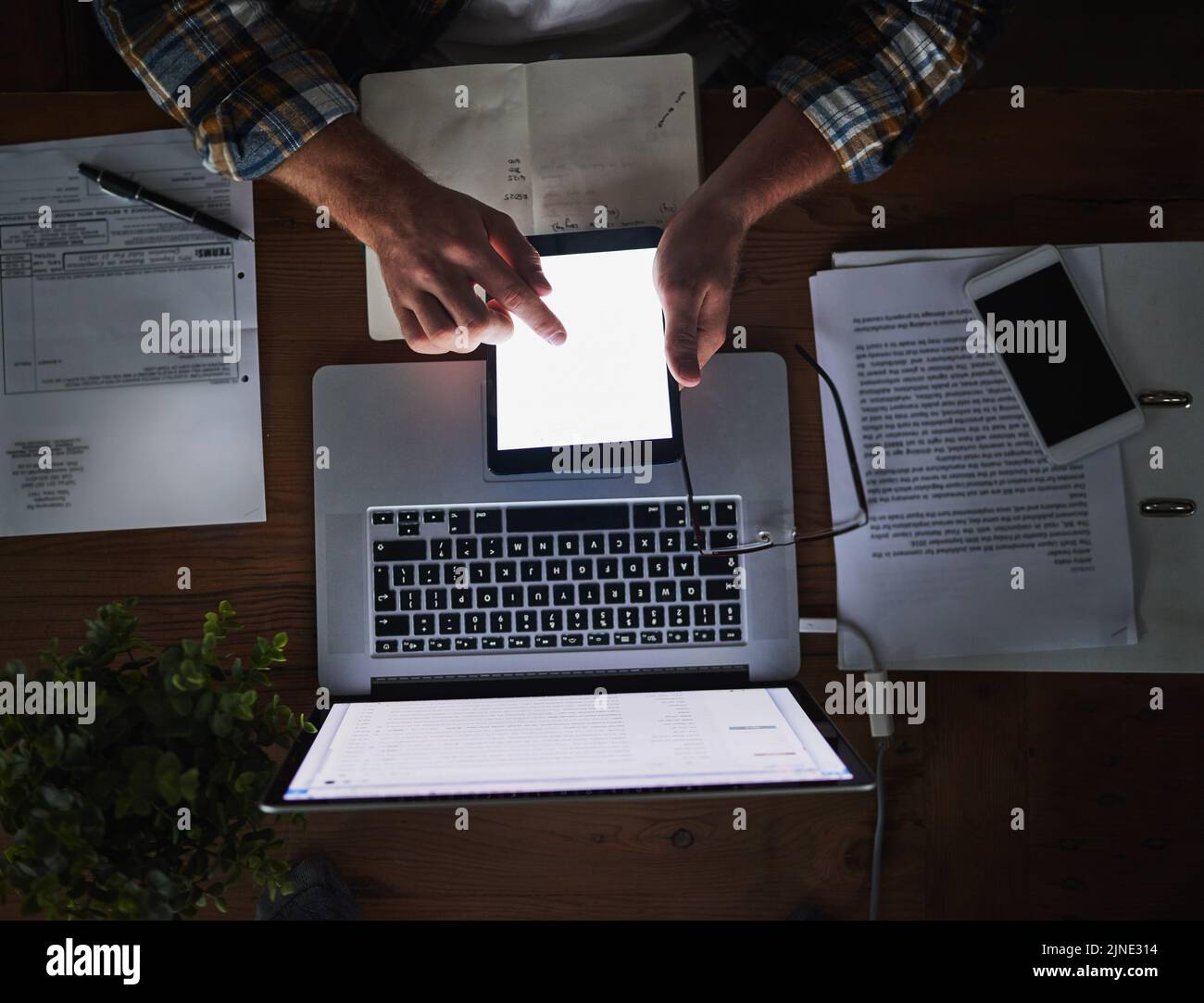Man sending report from hi-res stock photography and images - Alamy