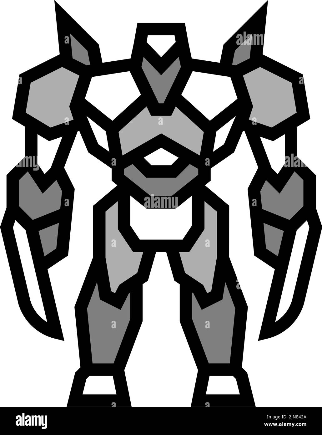 metal monster color icon vector illustration Stock Vector Image & Art ...