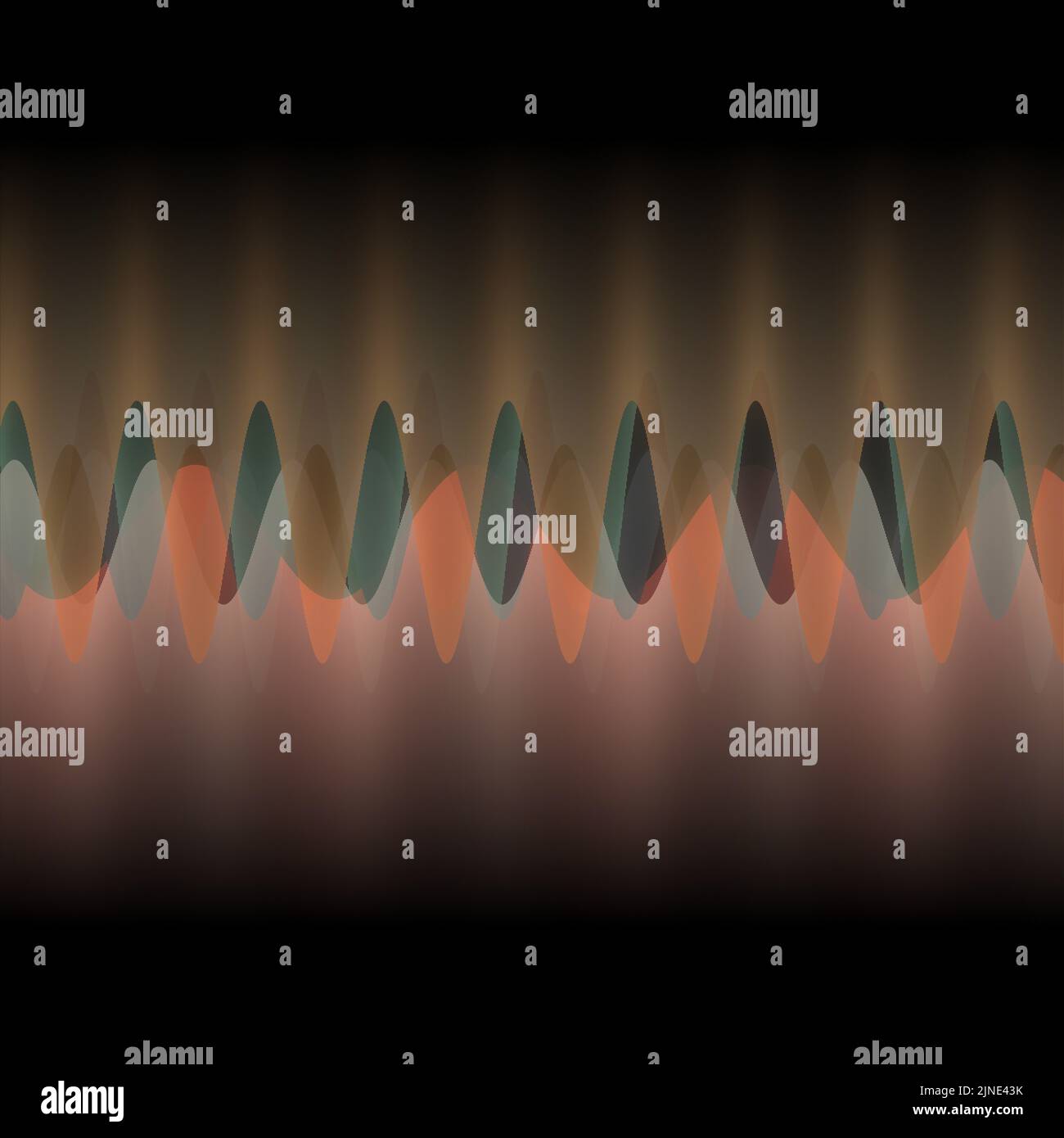 Illustration of multiple waves oscillating or overlapping by many small ...
