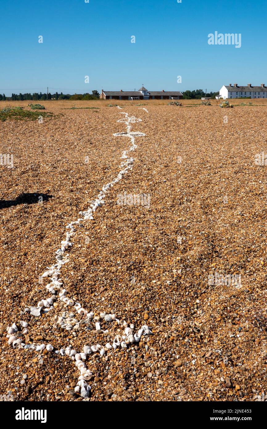 Shingle street,Shell Line Stock Photo - Alamy