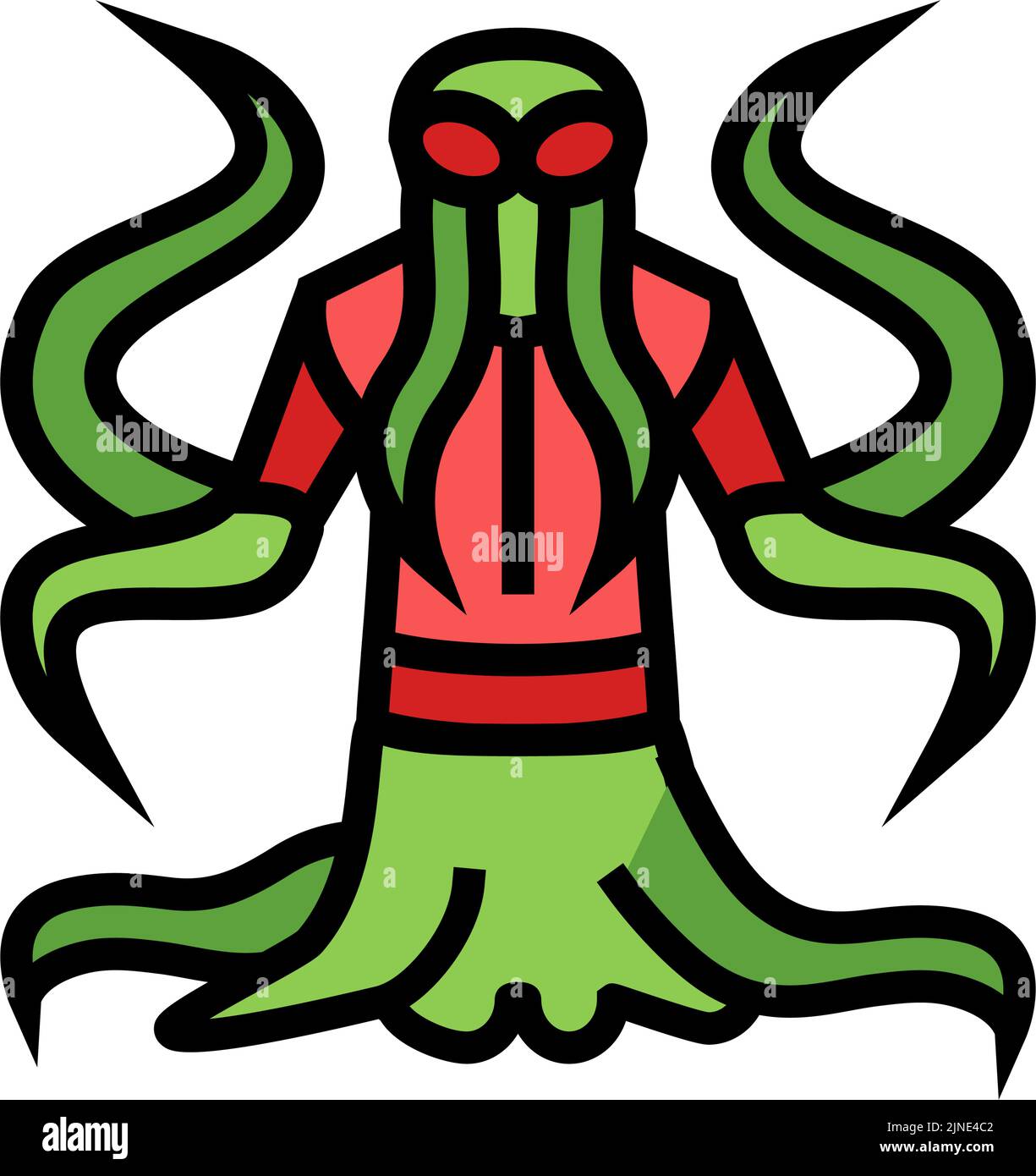 monster tentacles color icon vector illustration Stock Vector Image ... monster tentacles color icon vector illustration Stock Vector Image ...