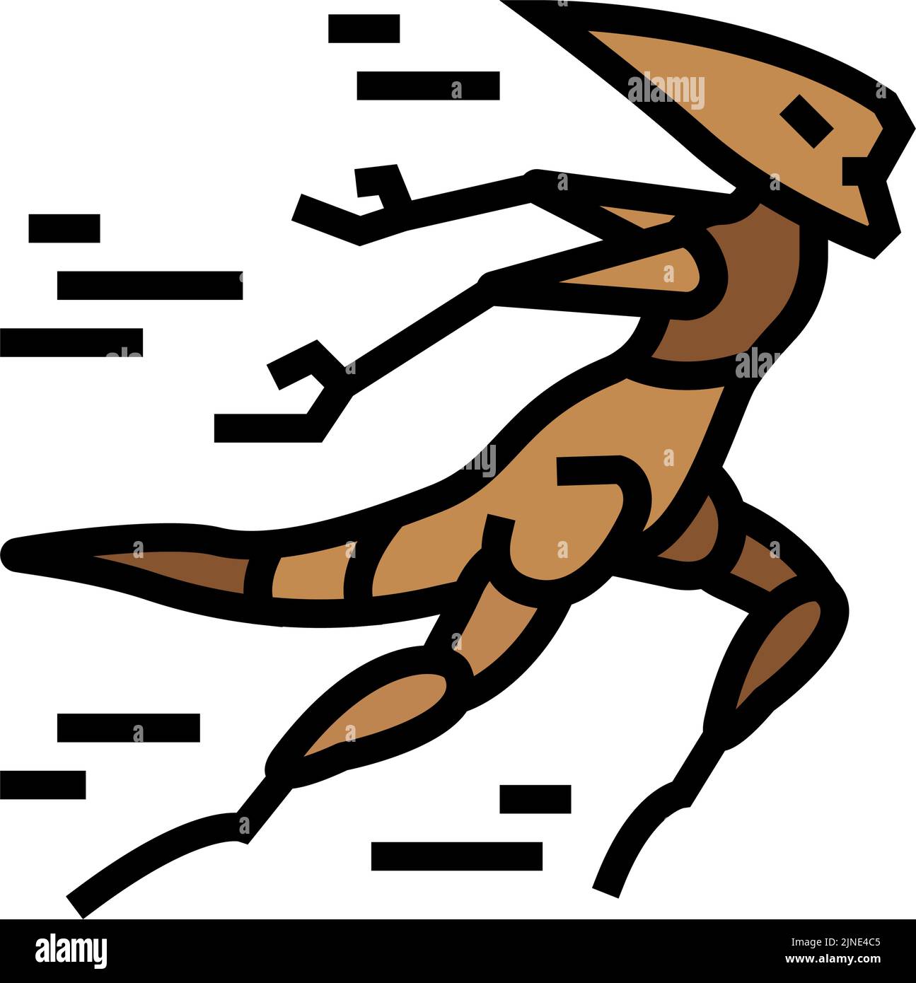 running monster color icon vector illustration Stock Vector Image & Art ...