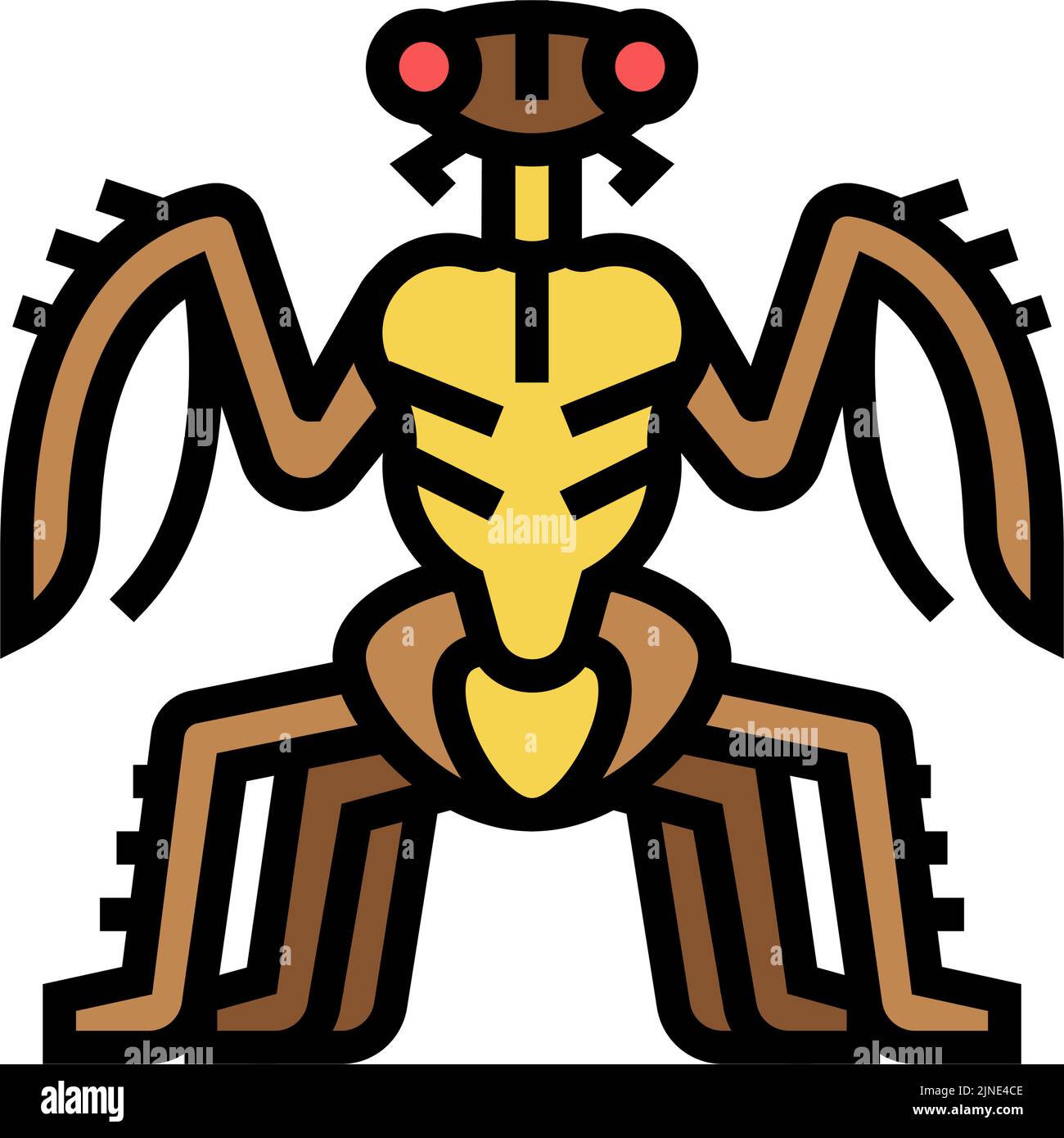 monster insect color icon vector illustration Stock Vector Image & Art ...