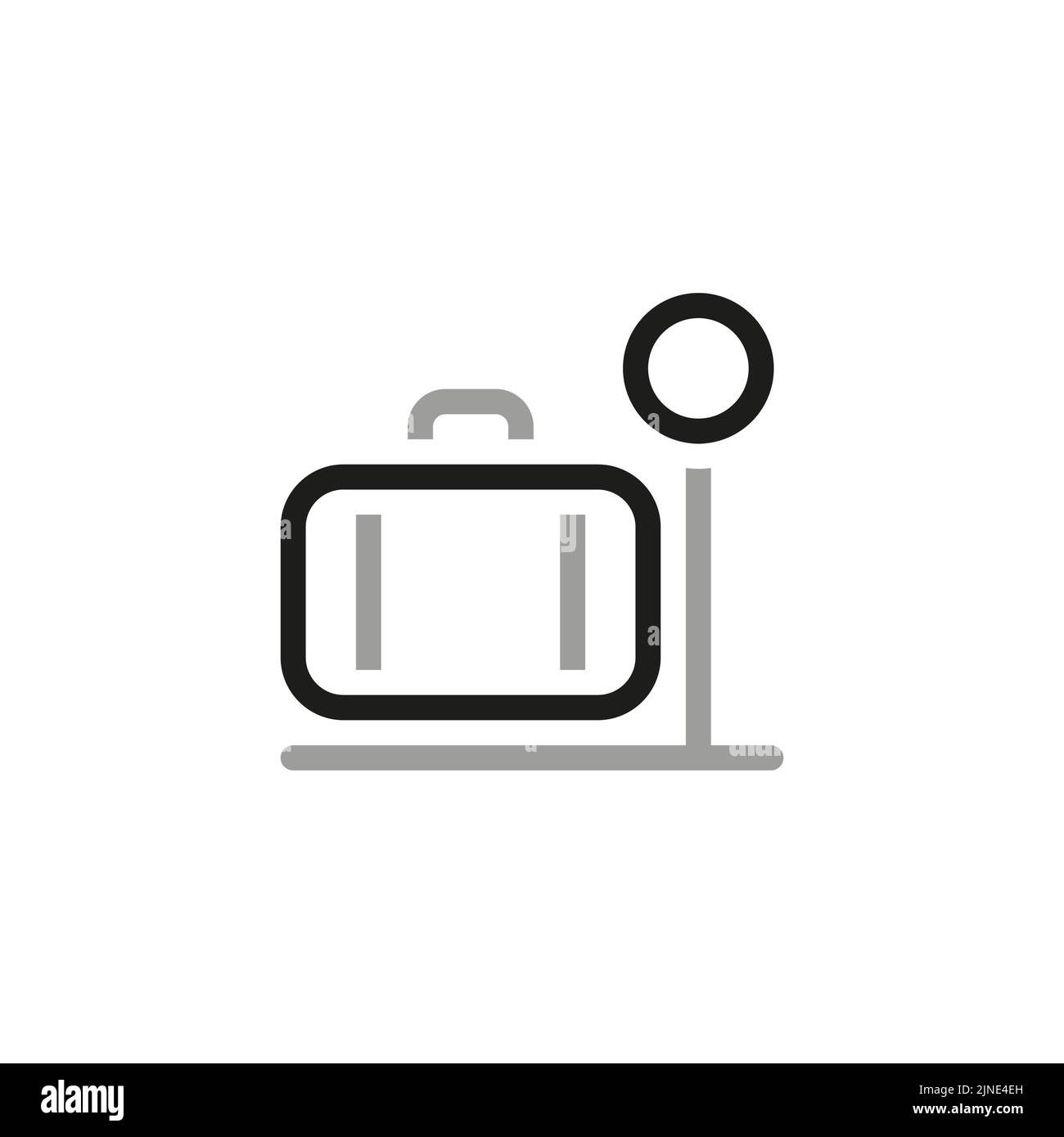 Icon associated with wealth. Icon to measure luggage weight Stock ...