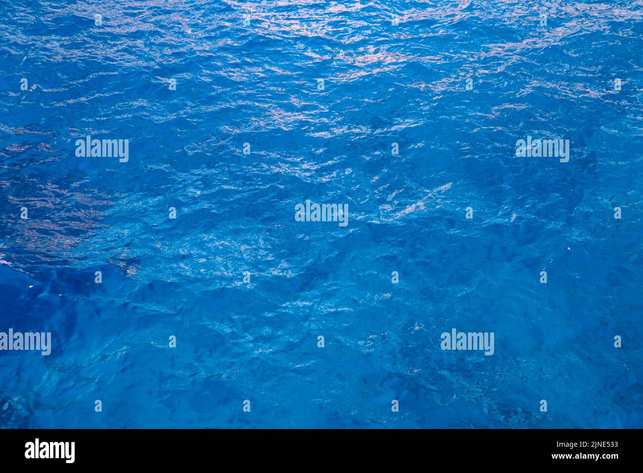 Beautiful Wavy Ionian Sea. Blue Water Texture. Clear Liquid Aqua Stock ...
