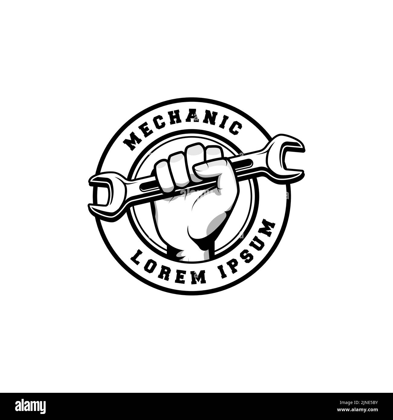 Mechanic badge logo design in retro style. Plumber logo design template ...