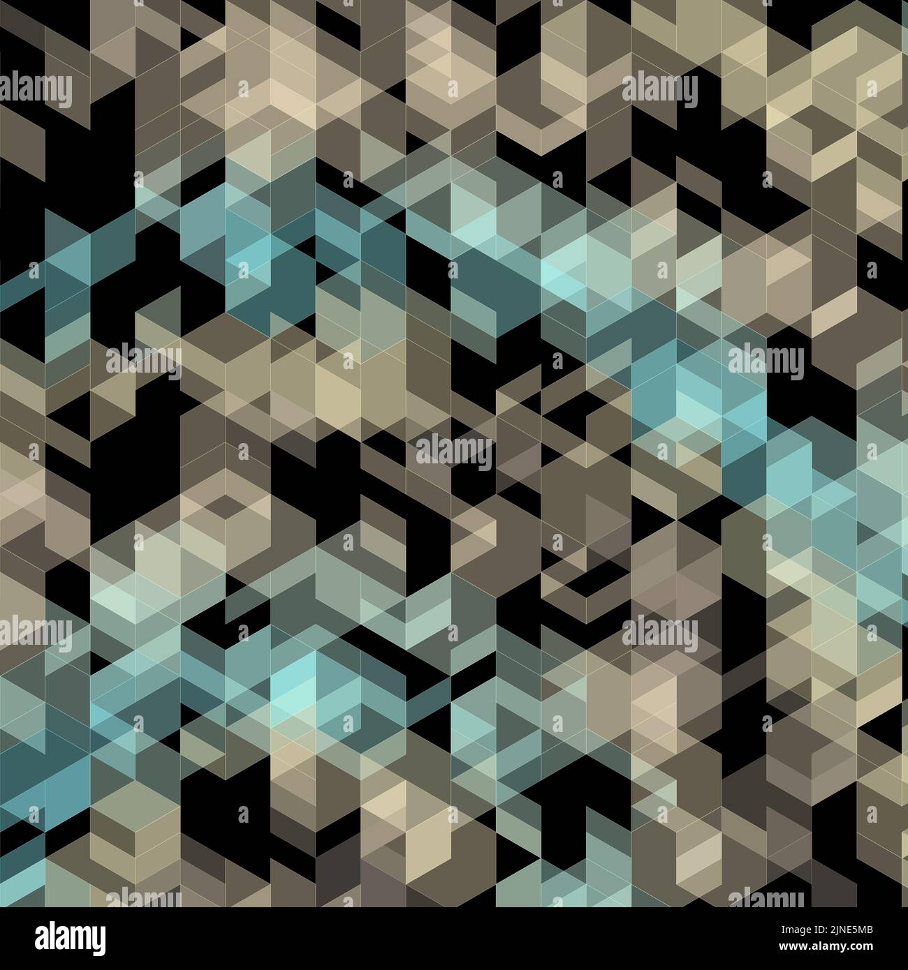 Abstract decorative illustration of hexagon and triangular Grid shape ...