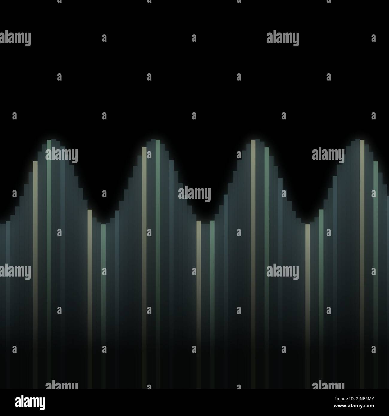 Abstract colorful Illustration of Stylized Sound frequency equalizer ...