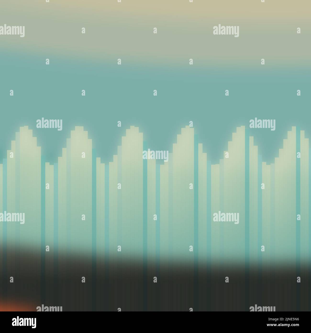 Abstract colorful Illustration of Stylized Sound frequency equalizer ...