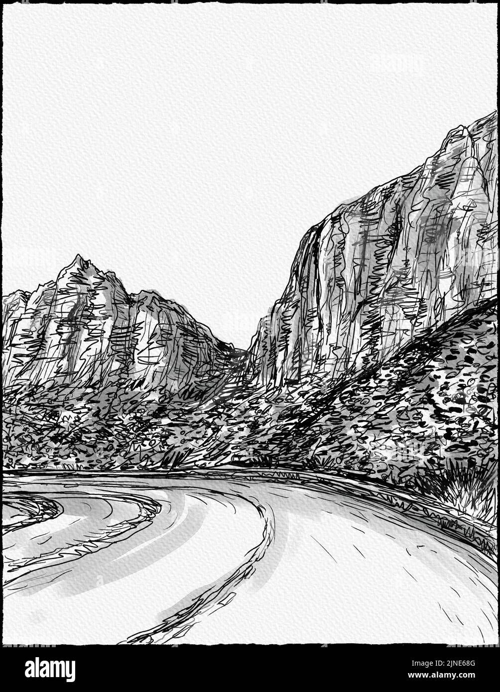 Zion park blvd hi-res stock photography and images - Alamy