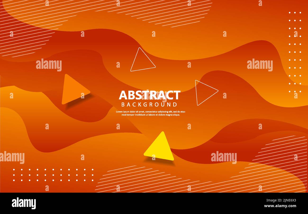 An abstract background design in aesthetic orange colors with editable ...