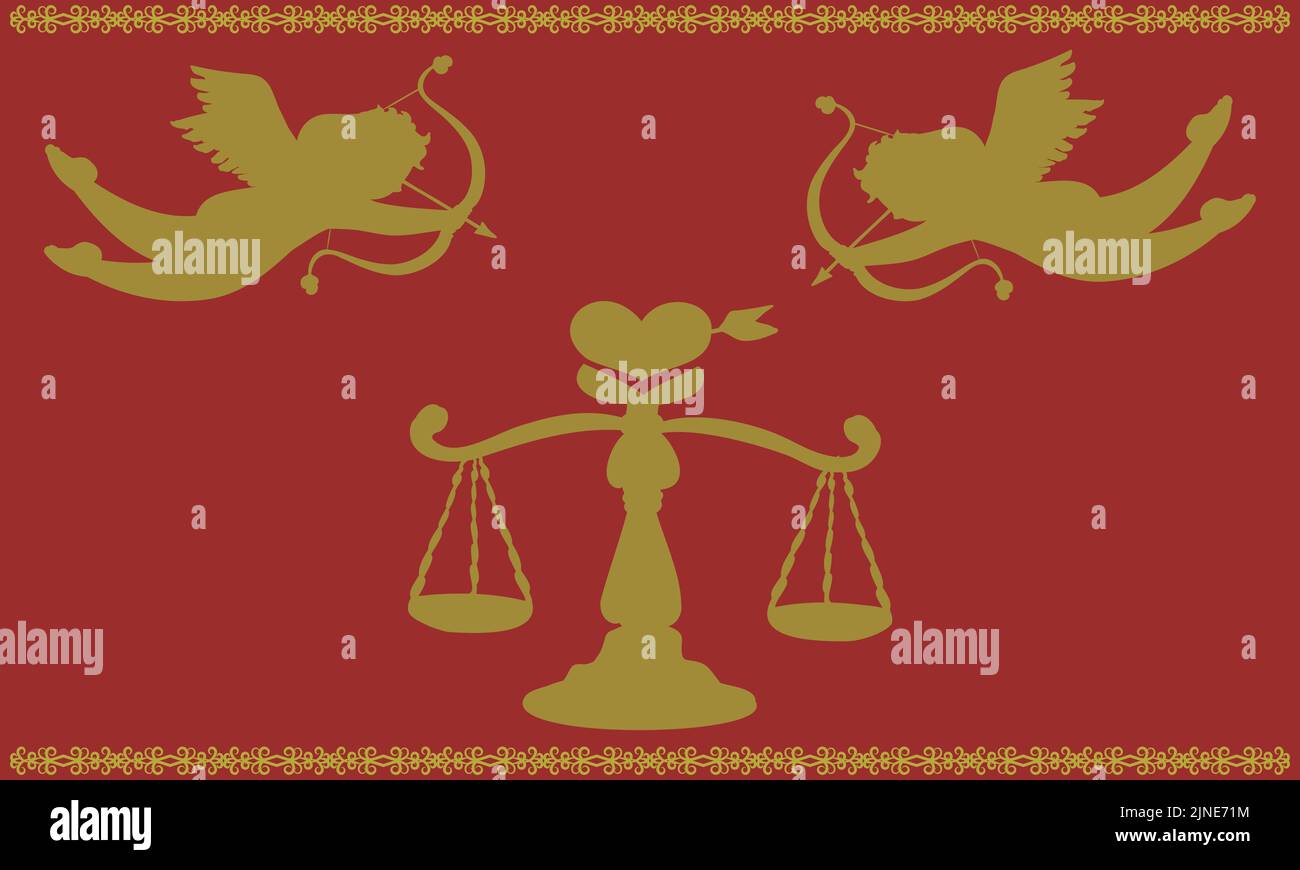 Golden scale in vintage Stock Vector Images - Alamy