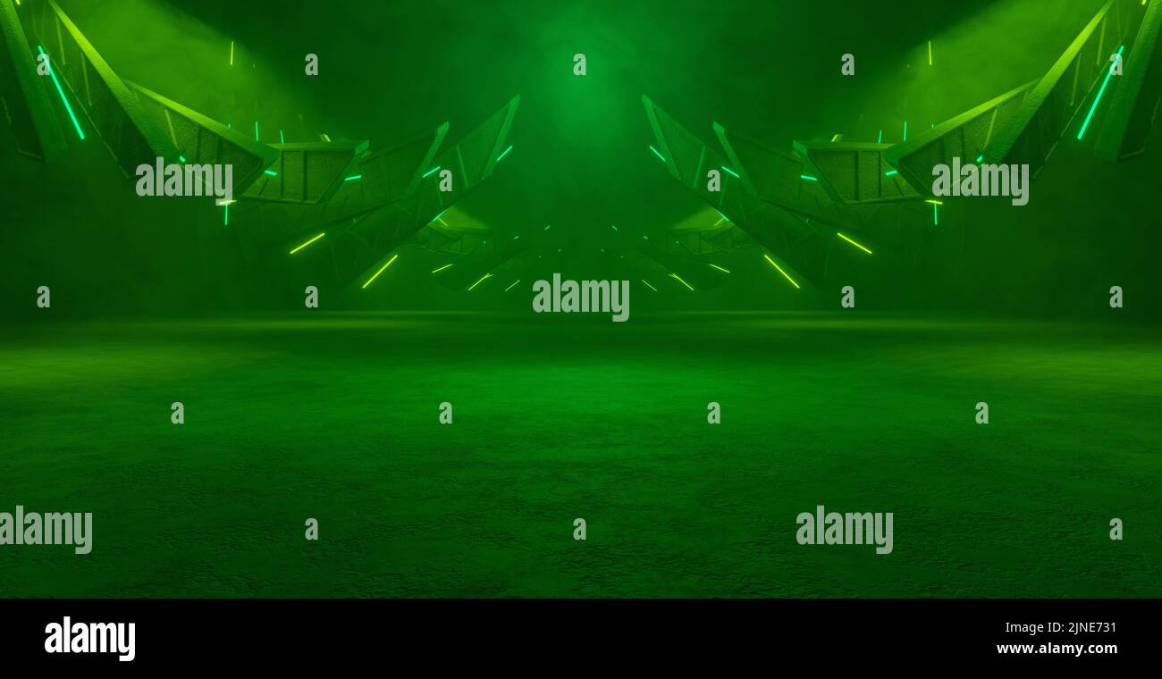 Fantasy Unknown Cinematic Volumetrics Deep Green Ray Banner Background ...