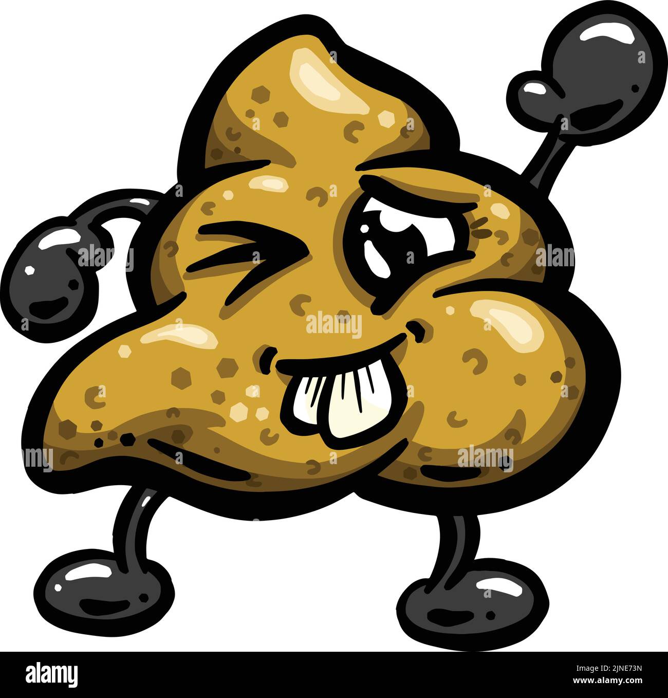 Happy Cartoon Poo or Poop Mascot Logo Character Stock Vector Image ...