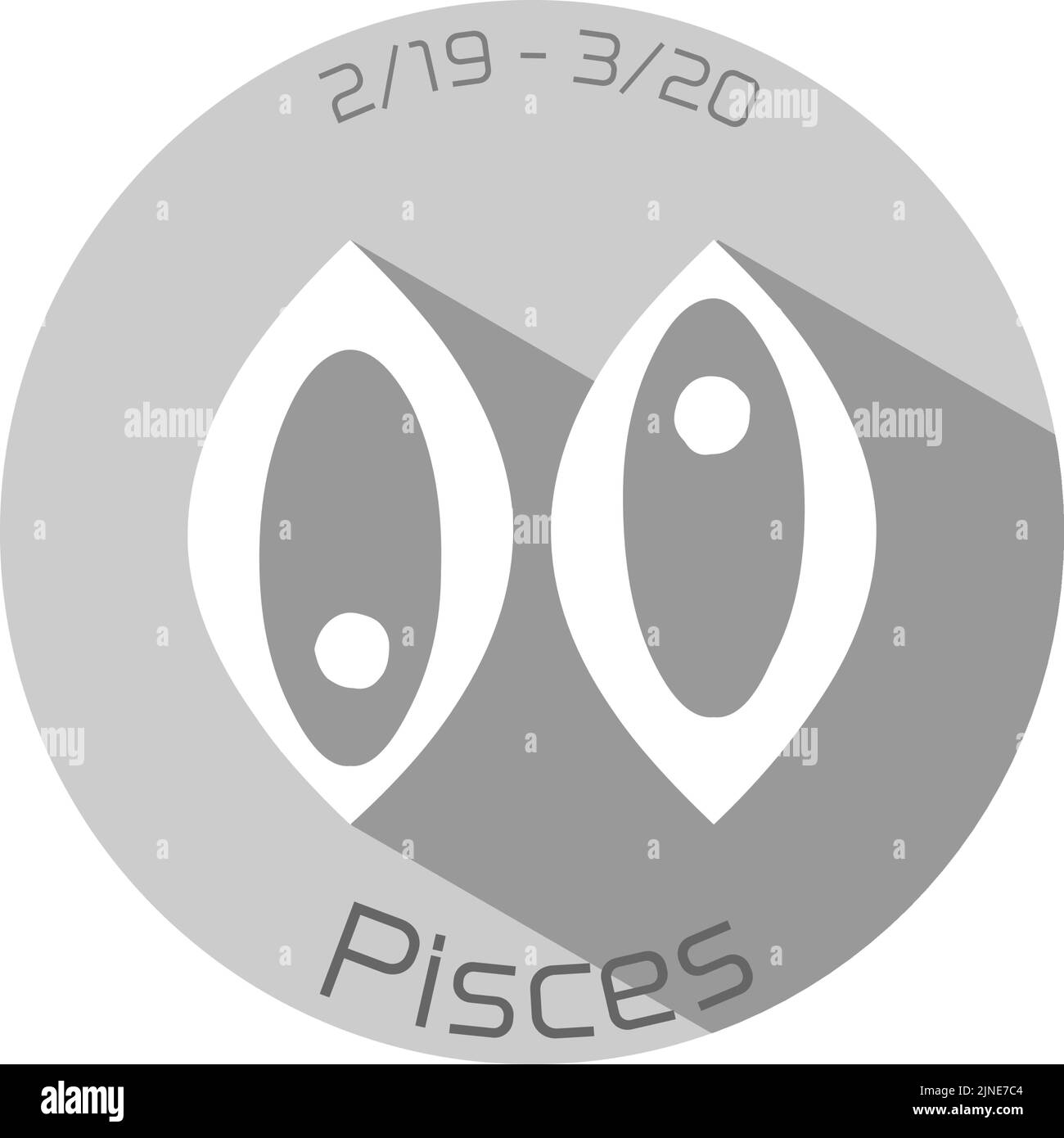 12 constellation icons: vector illustration: Pisces Stock Vector Image ...