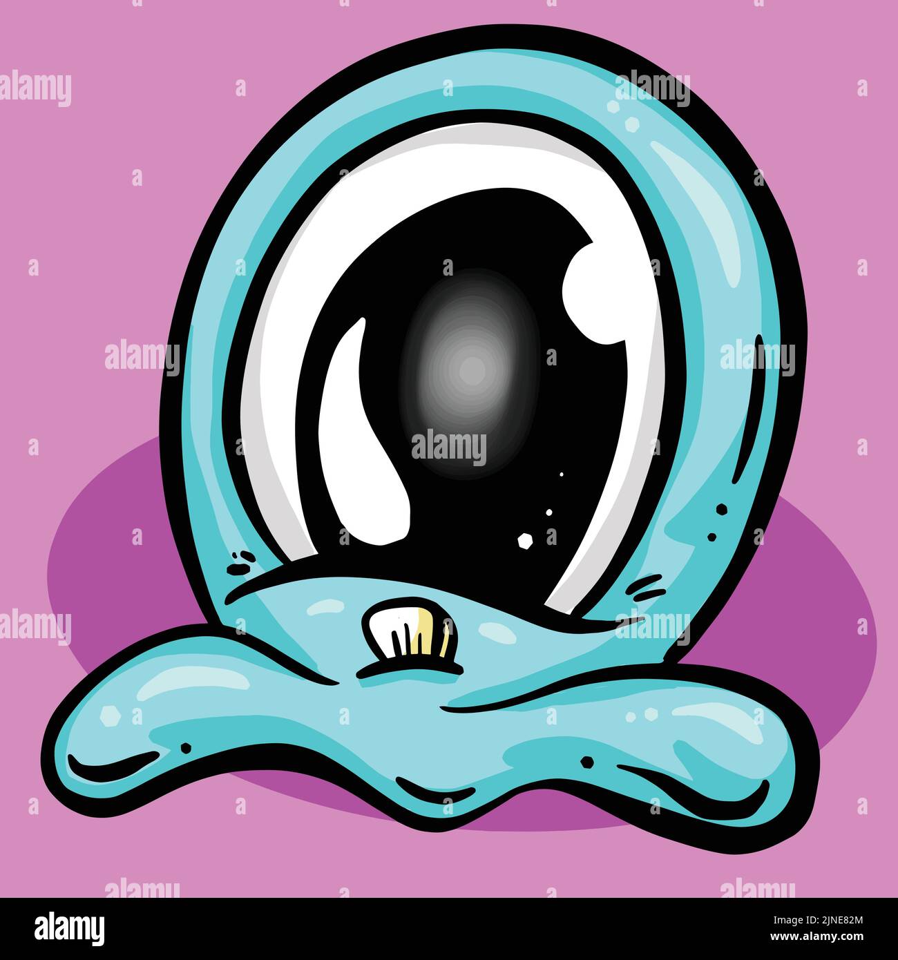 Cute Weird Alien Monster Cartoon Characters as Mascots or Logo Design ...