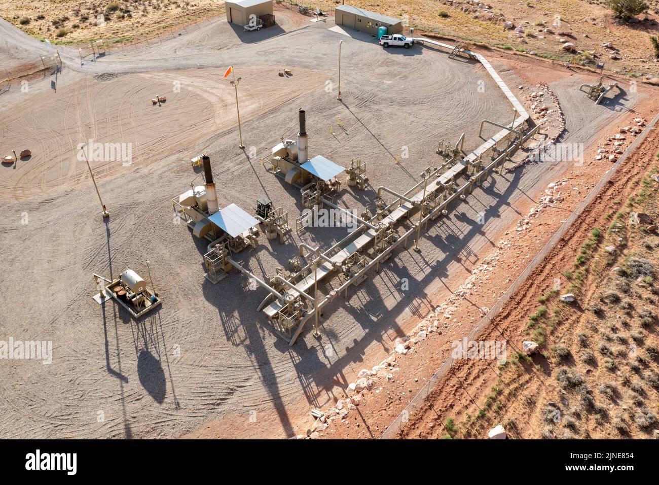 A small compressor station for an 12" LNG or liquified natural gas ...