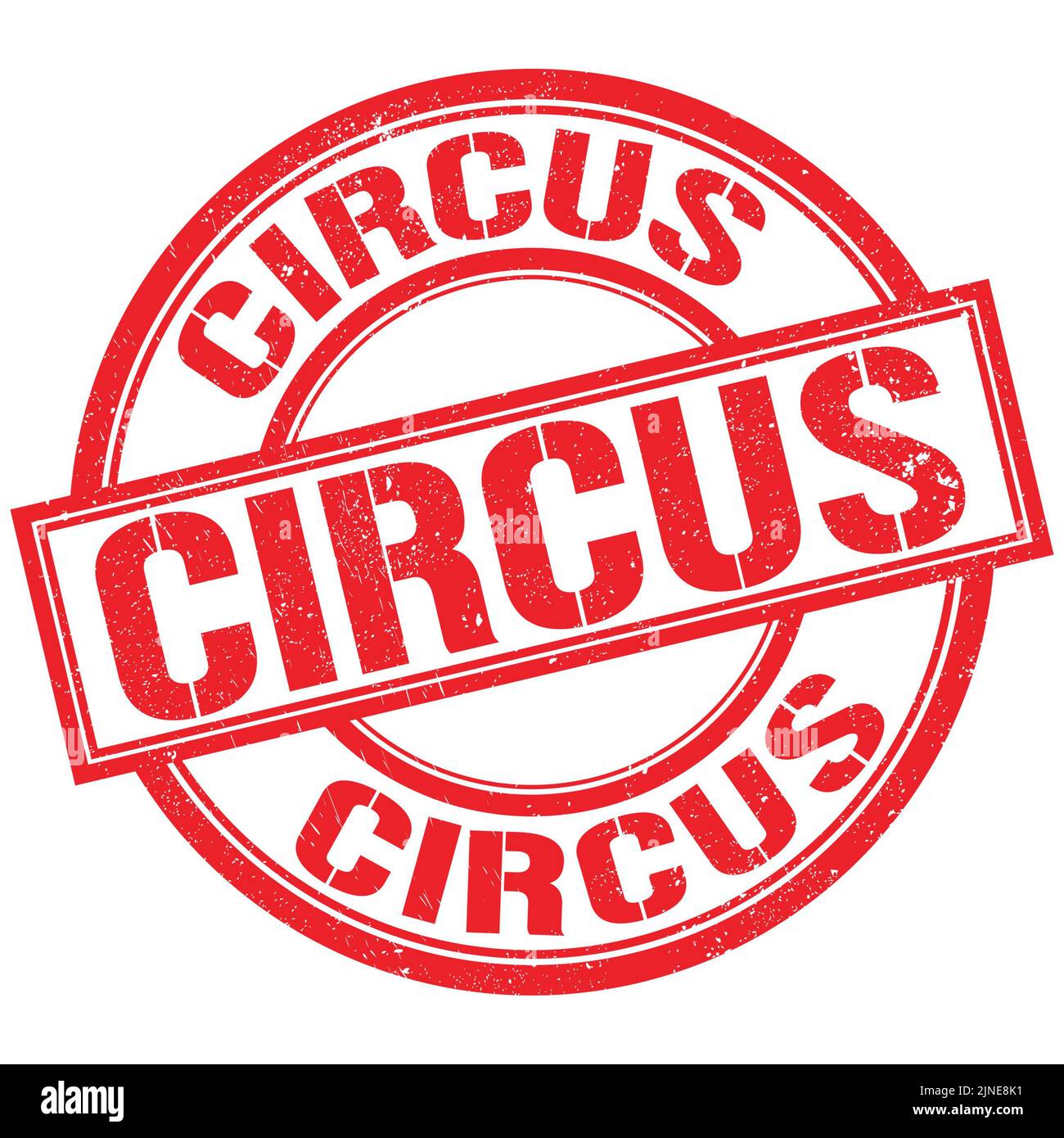 CIRCUS text written on red round stamp sign Stock Photo - Alamy