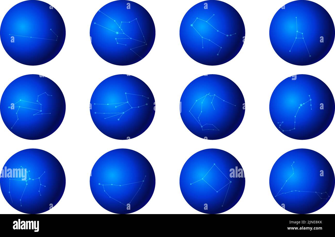 12 constellations hi-res stock photography and images - Alamy