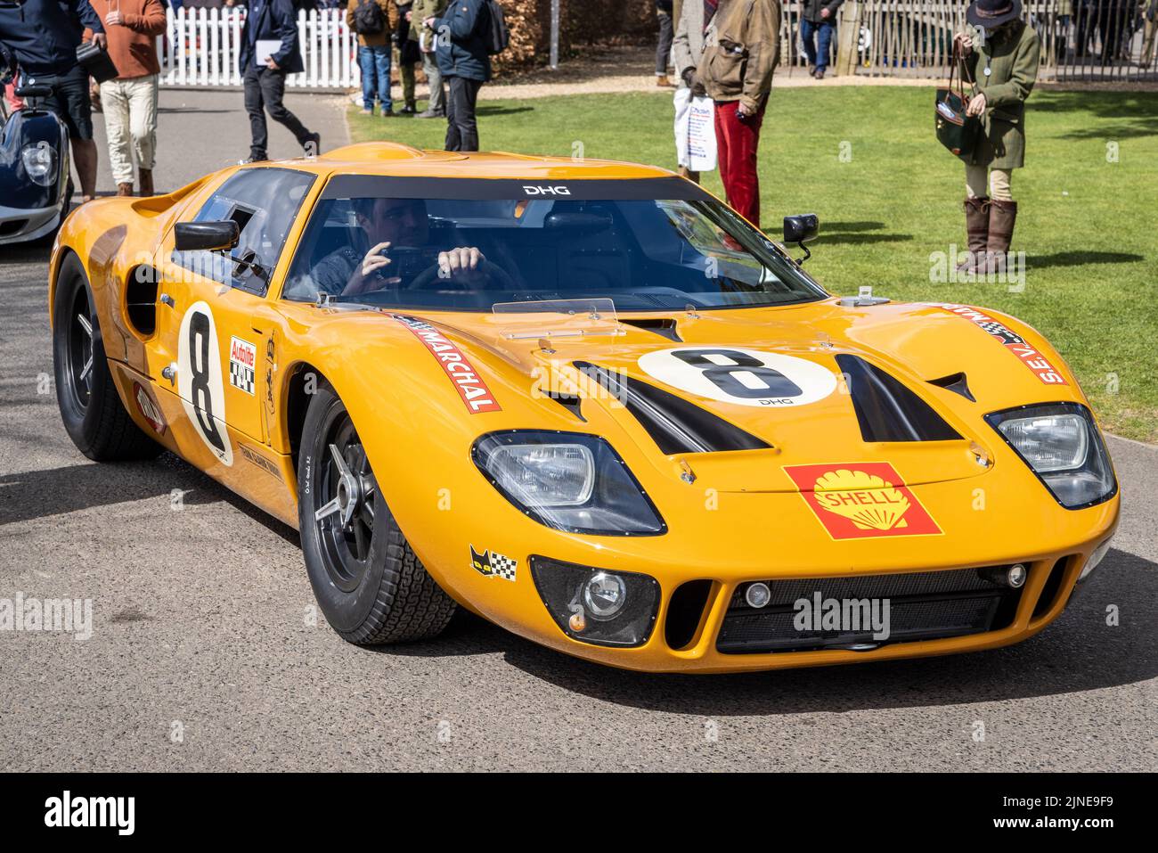 David Hart's 1968 Ford GT40 in the paddock before the Surtees Trophy ...