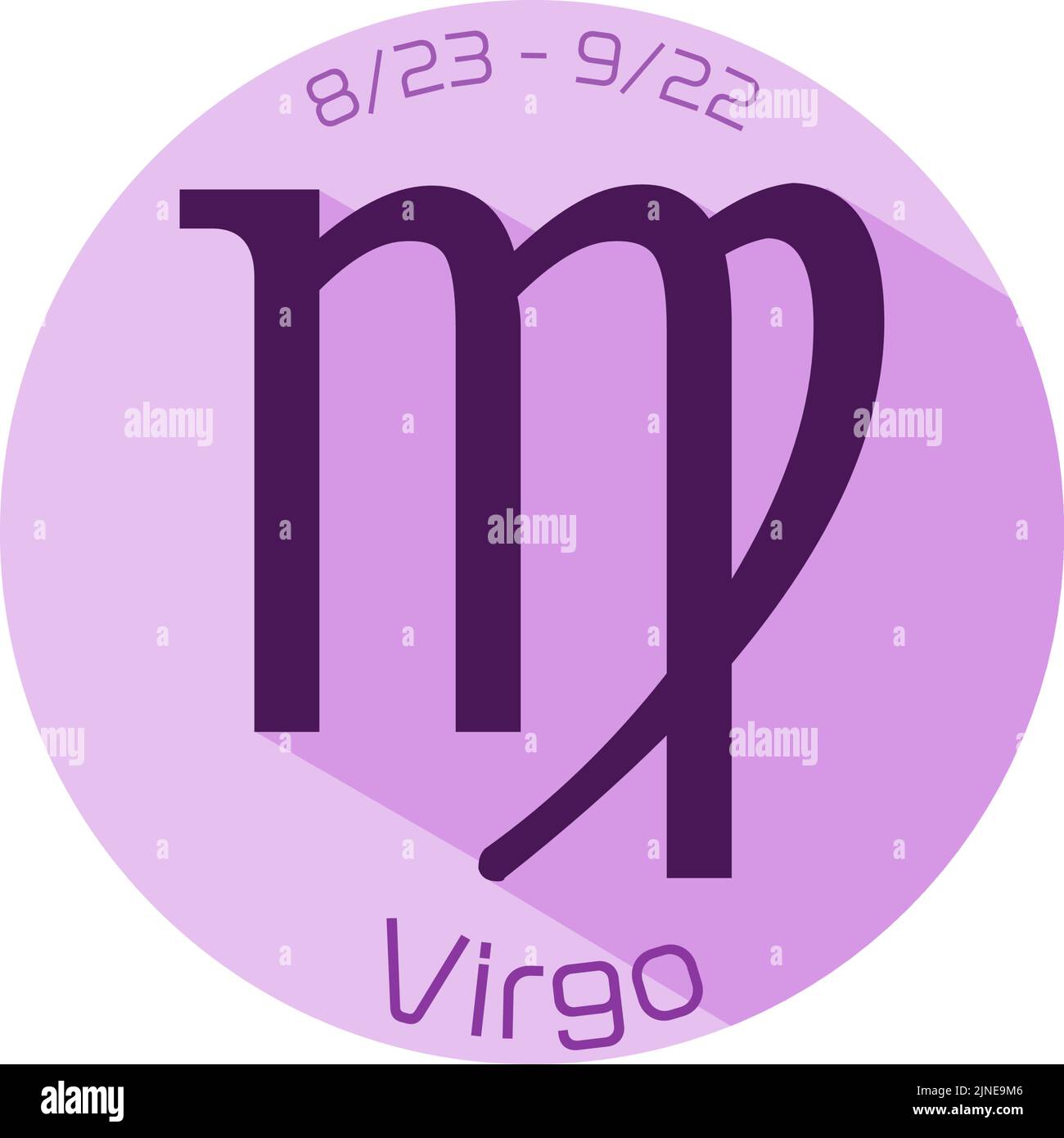 12 constellation purple icons: vector illustration: Virgo Stock Vector Image & Art - Alamy