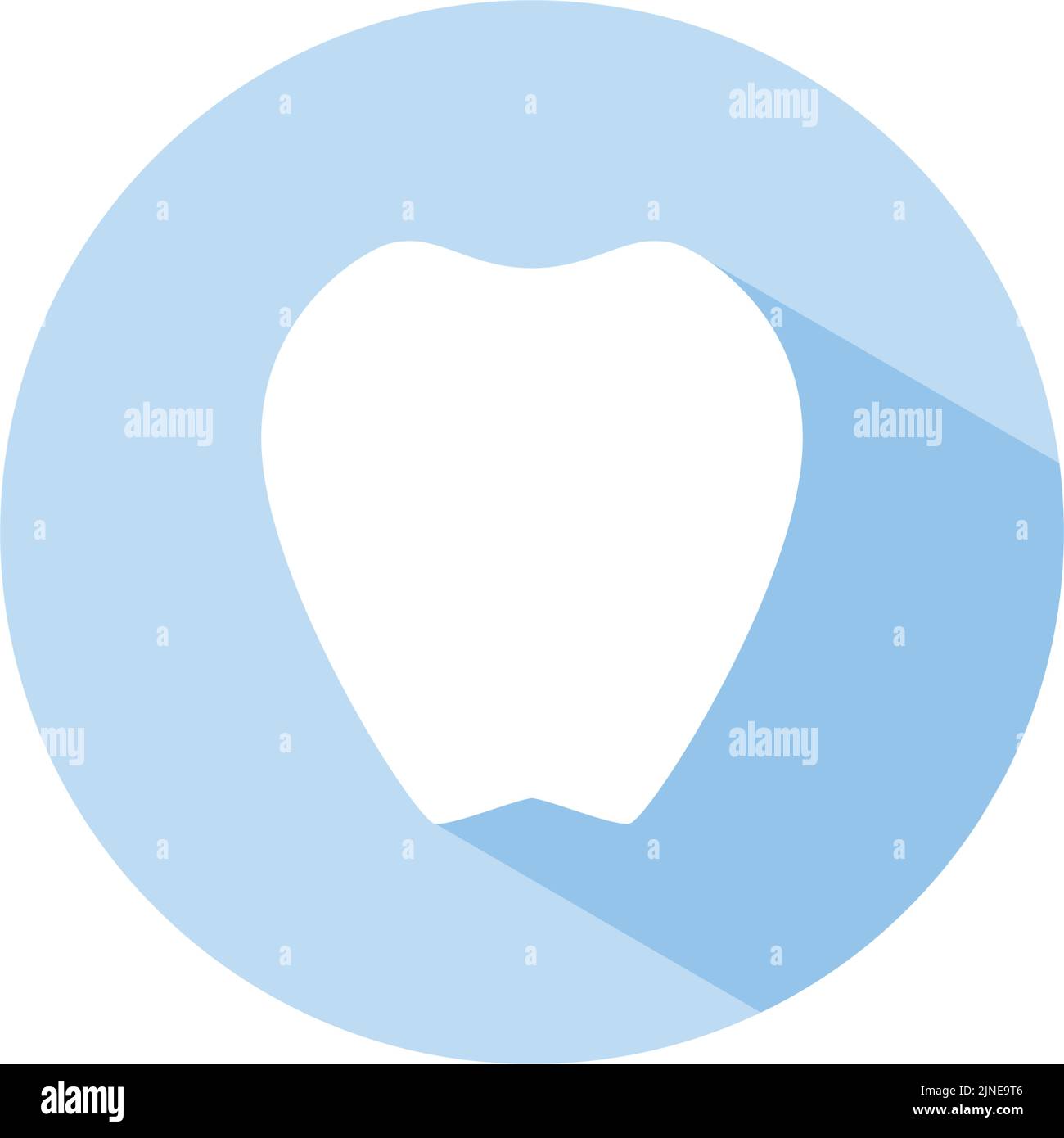 Circle icon with blue shadow, tooth Stock Vector Image & Art - Alamy