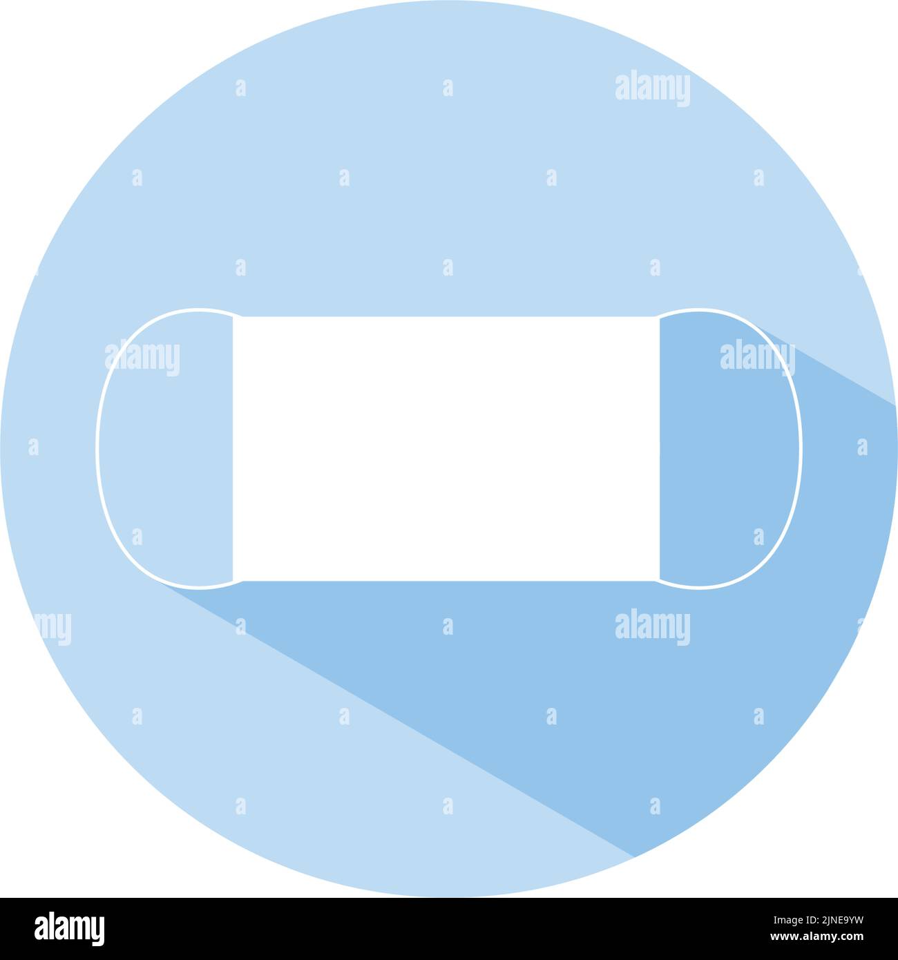 Circle icon with blue shadow, mask Stock Vector Image & Art - Alamy
