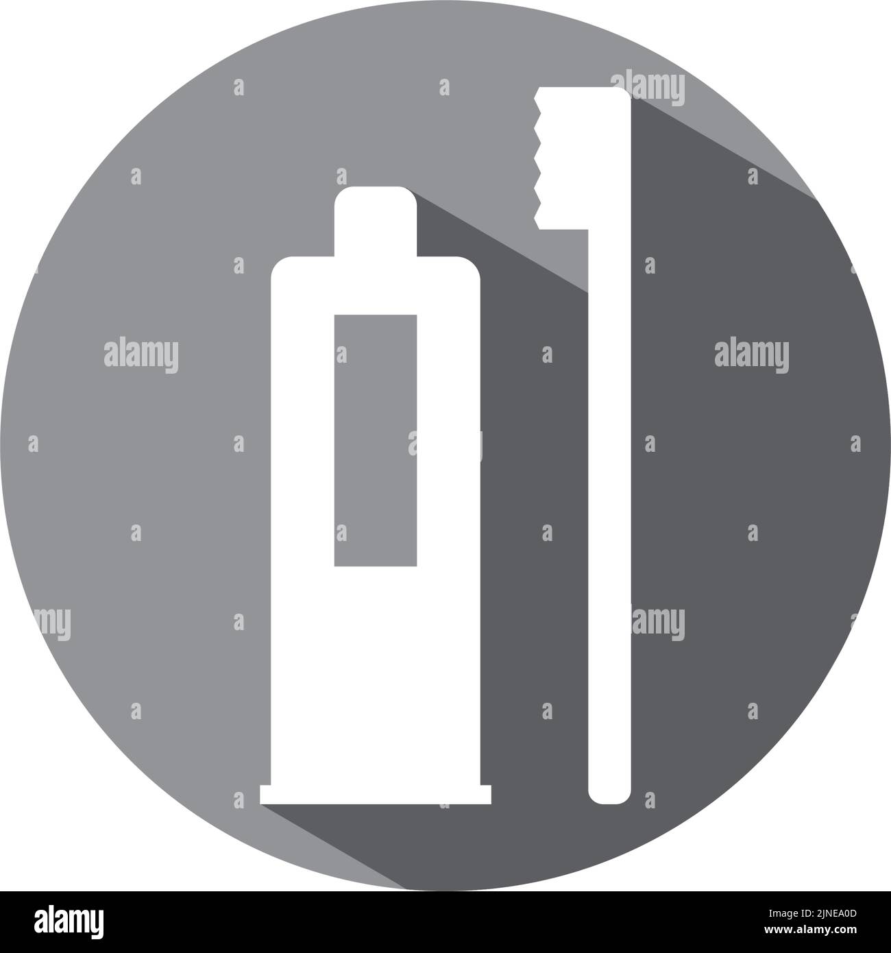 Circle icon with blue shadow, toothpaste set Stock Vector Image & Art ...