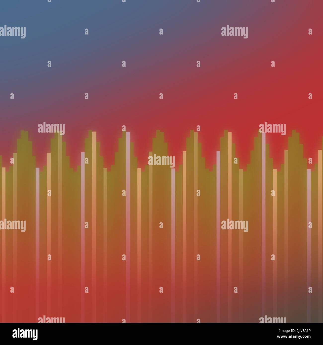 Abstract colorful Illustration of Stylized Sound frequency equalizer ...