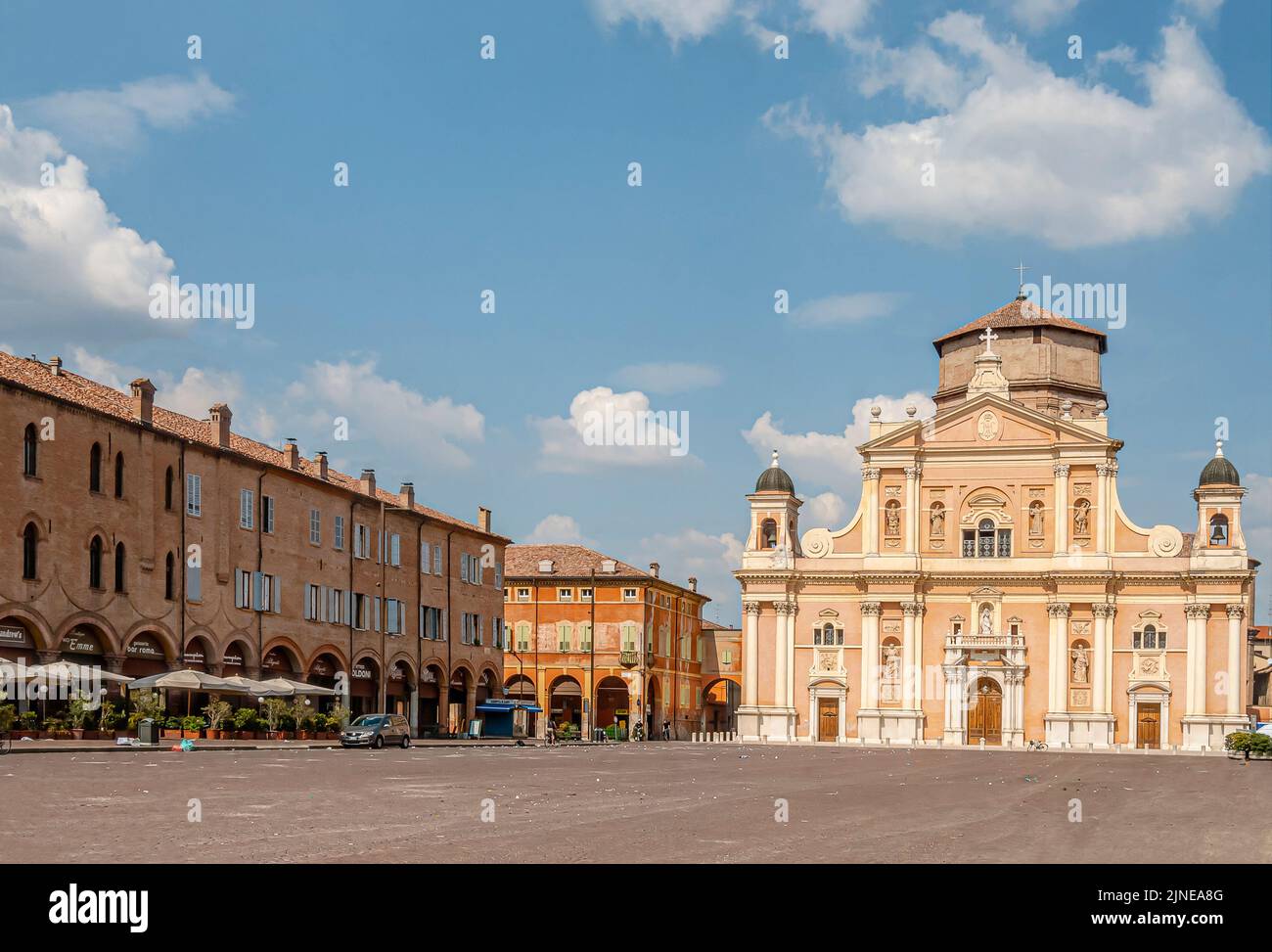 Piazza dei Martiri and Basilica Cattedrale dell Assunta of Carpi ...
