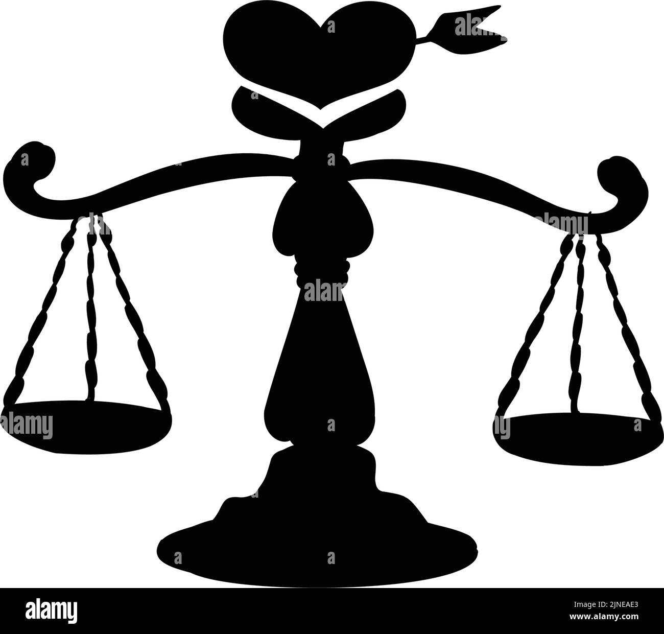 Classic balance scale Stock Vector Images - Alamy