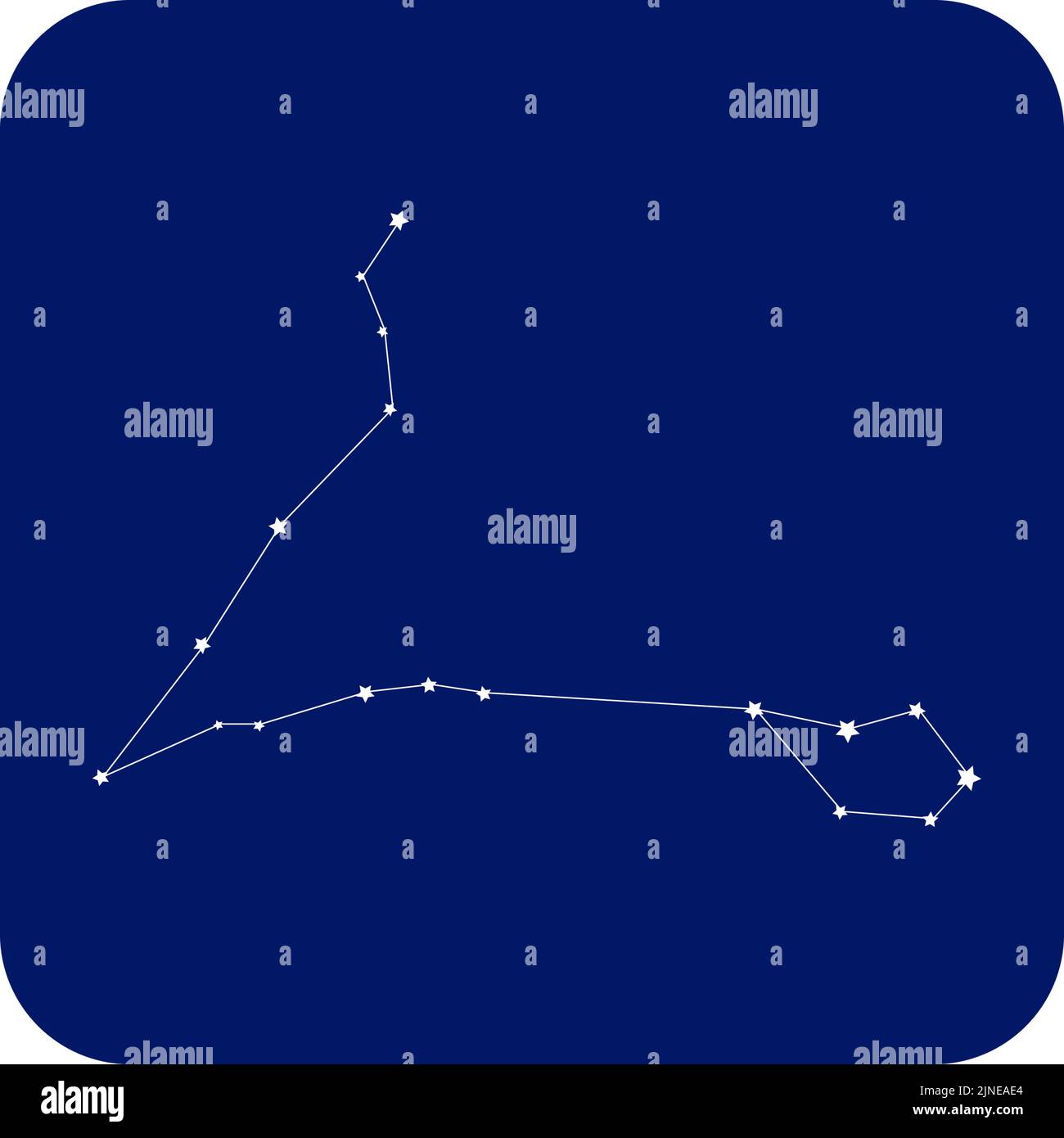 12 constellation blue icons: vector illustration: Pisces Stock Vector ...