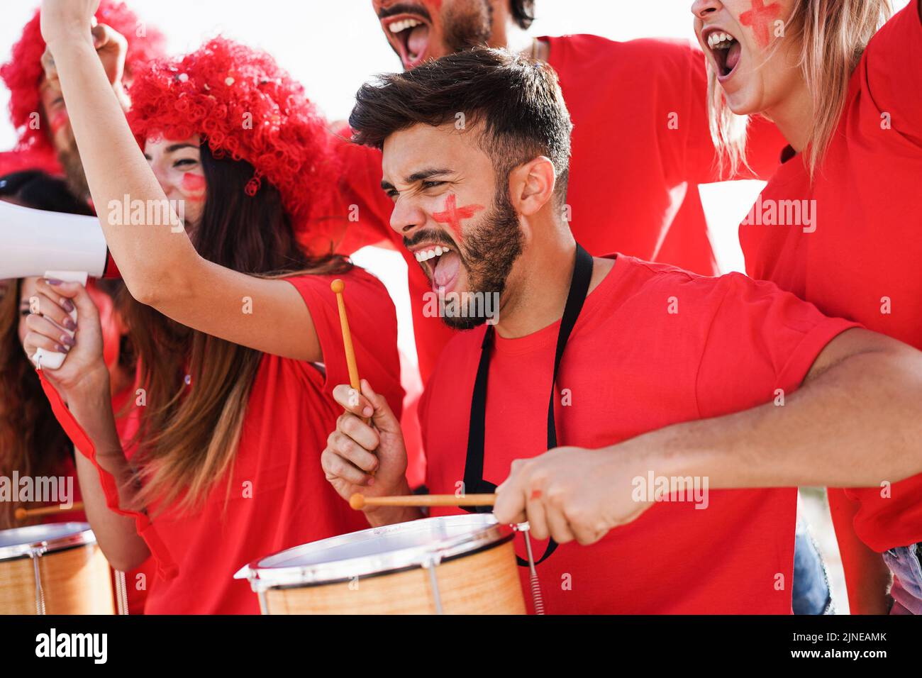 Man supporting stadium hi-res stock photography and images - Alamy