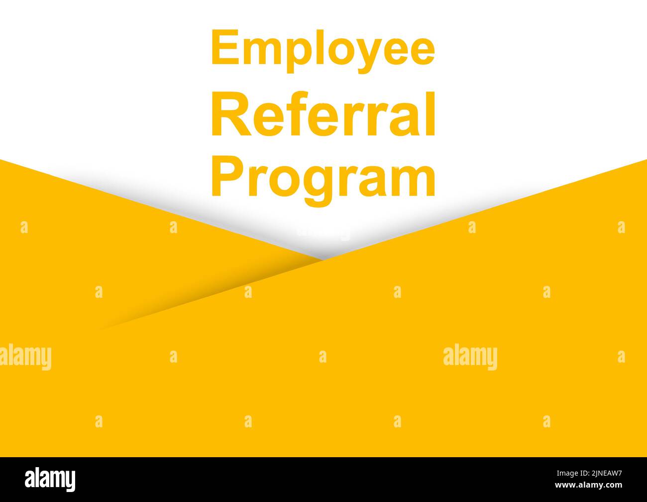Employee referral program banner vector with copy space human resource ...