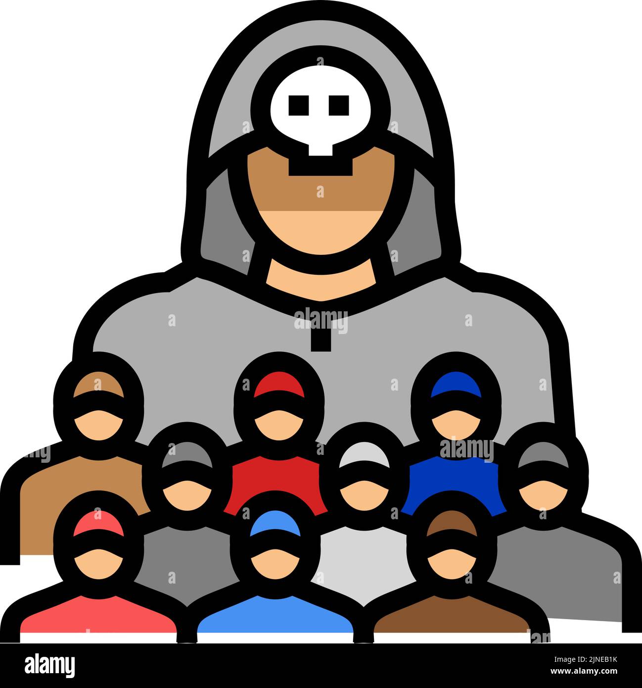 sect religious color icon vector illustration Stock Vector Image & Art ...