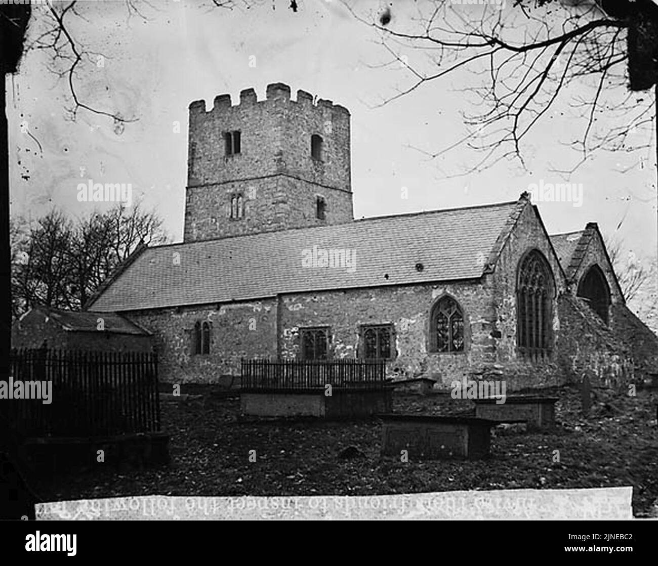 The church, Caerwys Stock Photo - Alamy