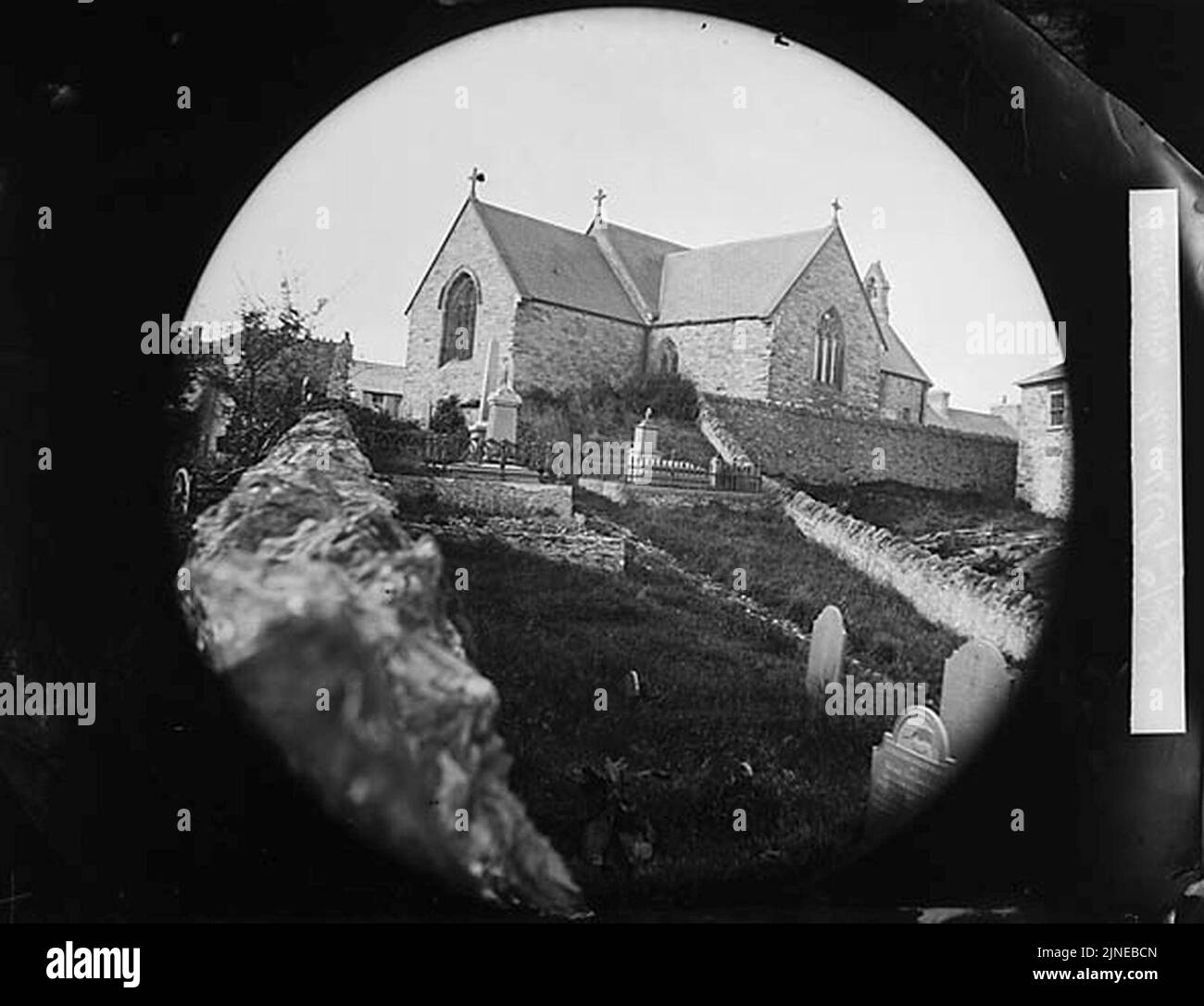 The church, Bodedern Stock Photo - Alamy