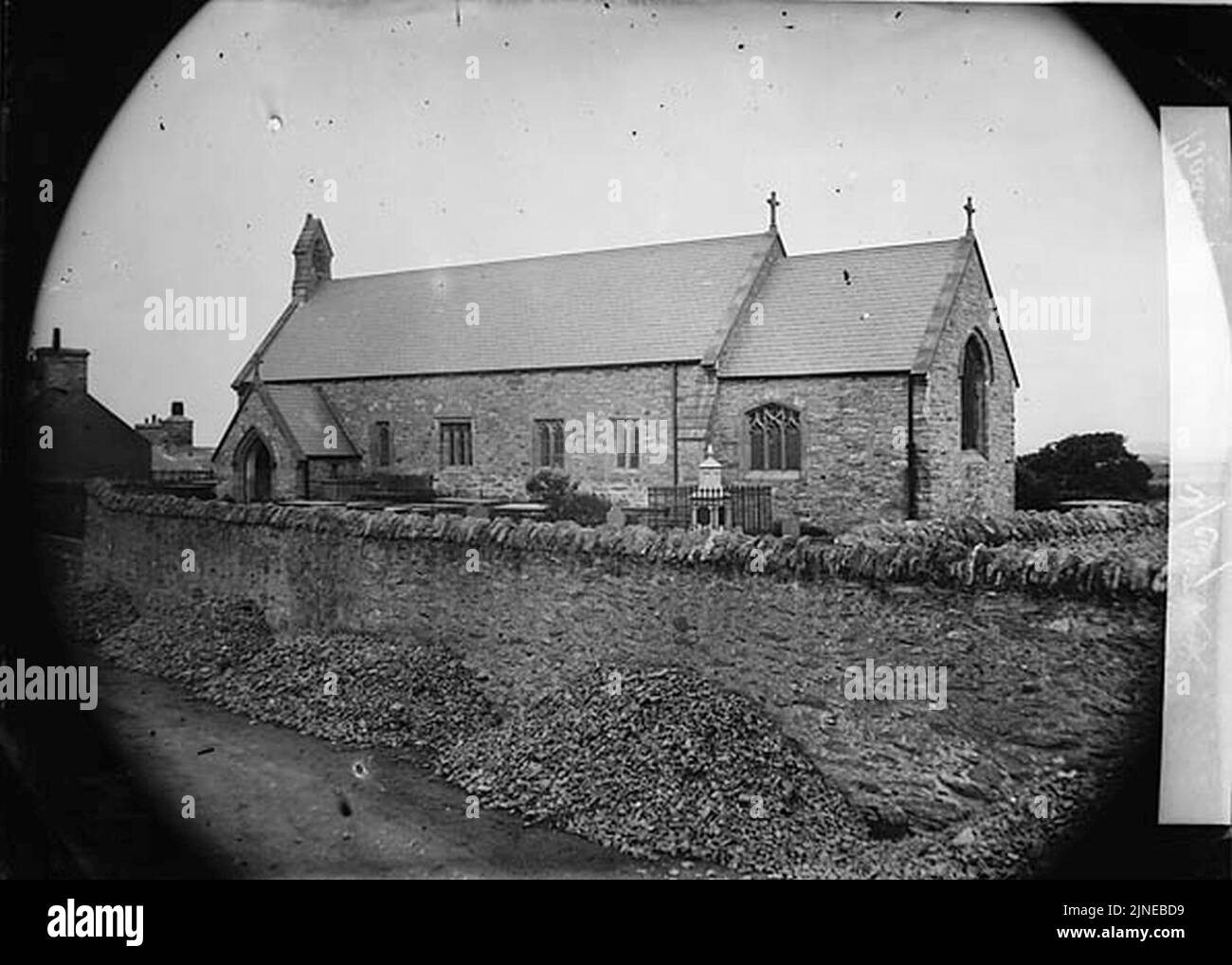 The church, Bodedern Stock Photo - Alamy