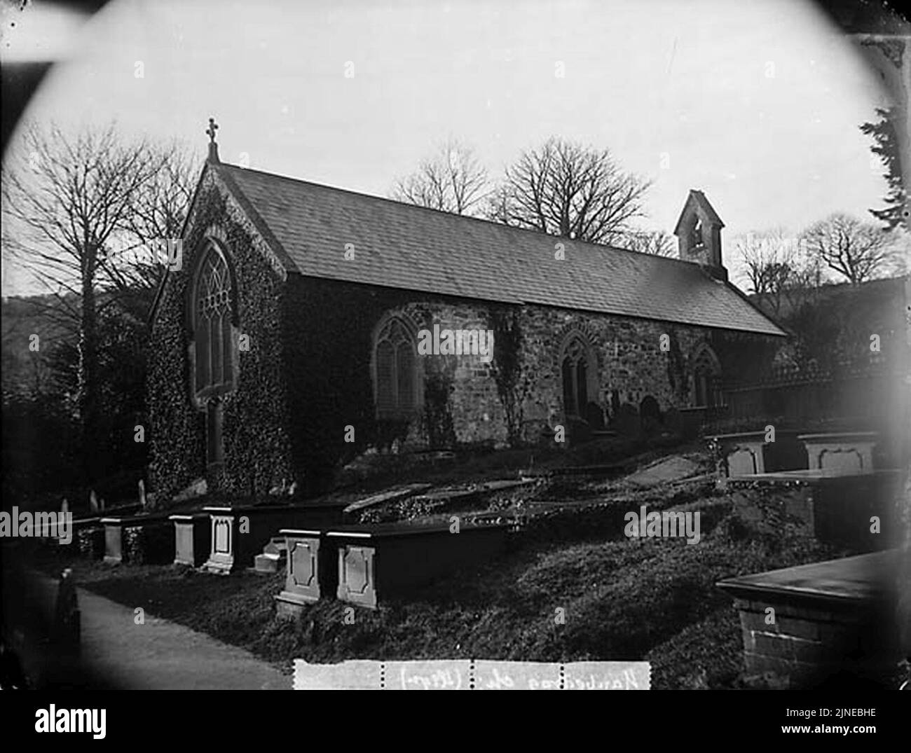 The church, Llanbedrog Stock Photo - Alamy