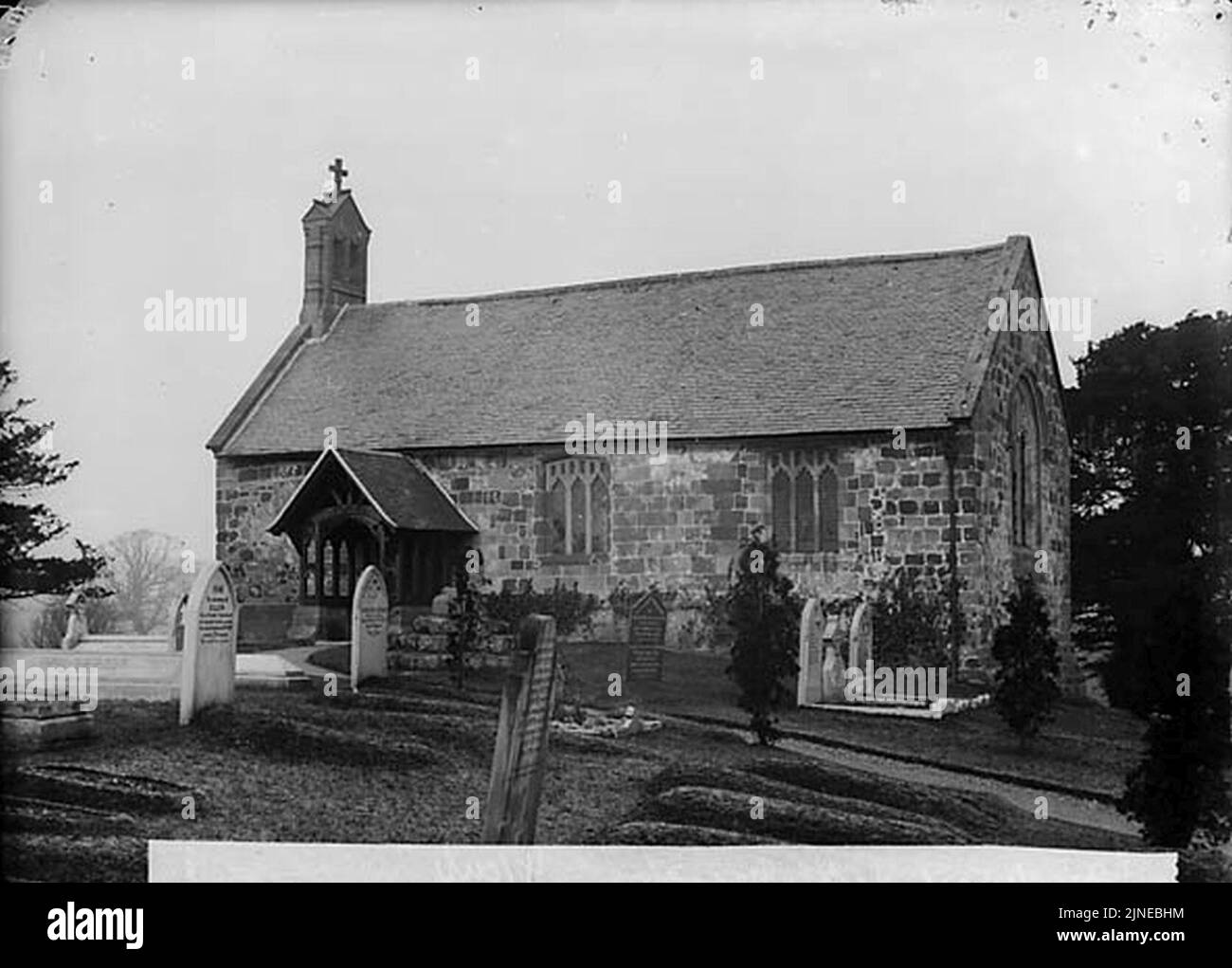 The church, Little Ness (Salop Stock Photo - Alamy