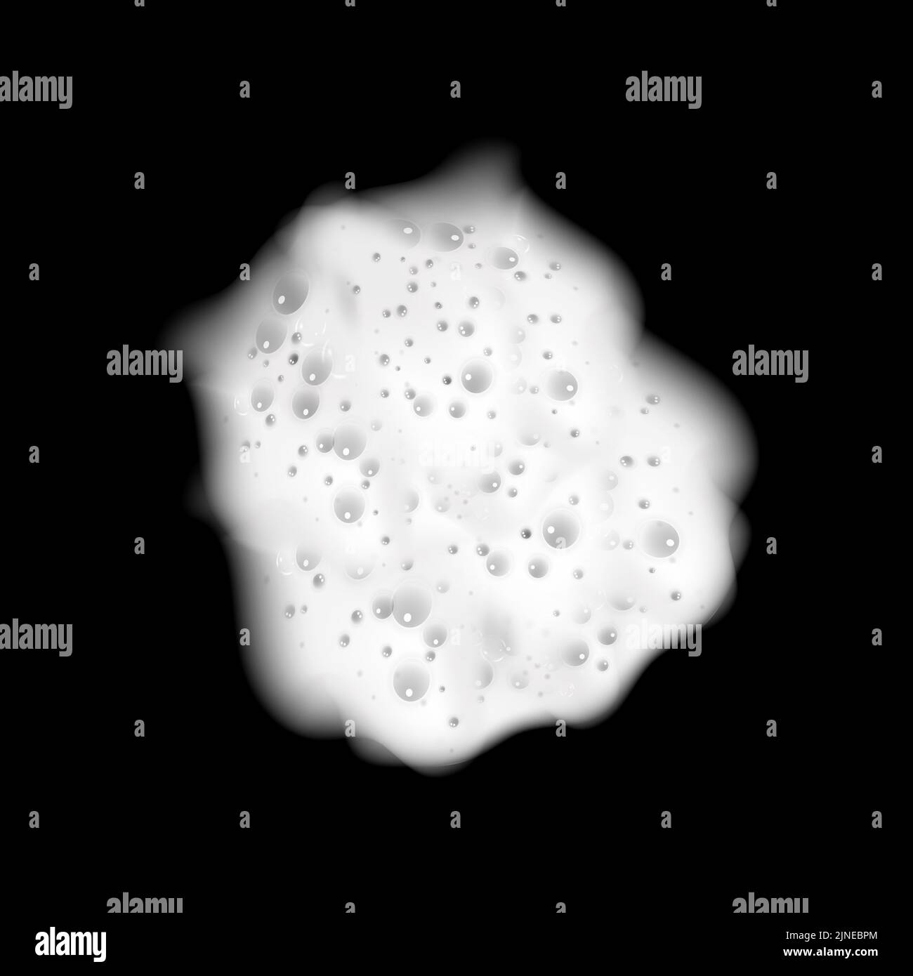 Shampoo bubbles texture.Bath foam isolated on transparent background ...