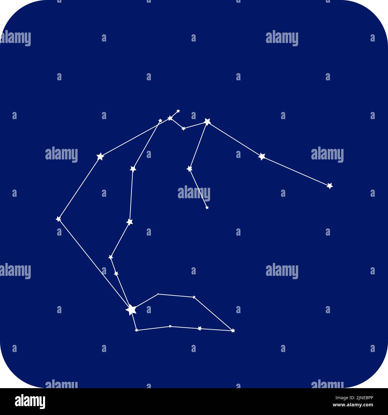 12 constellation blue icons: vector illustration: Libra Stock Vector ...