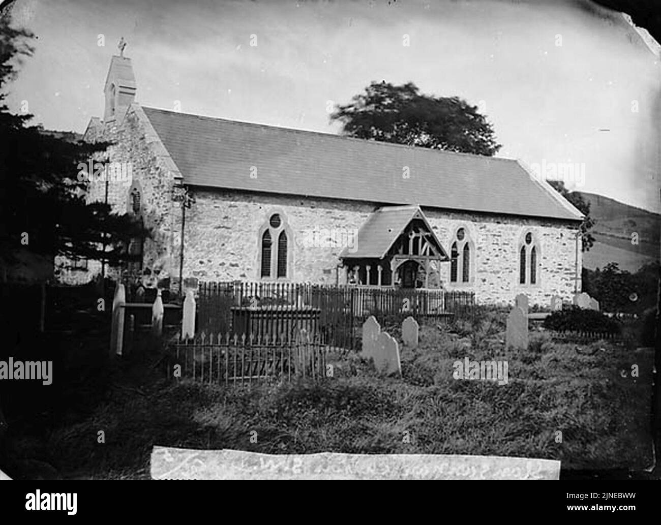 The church, Llansannan Stock Photo - Alamy