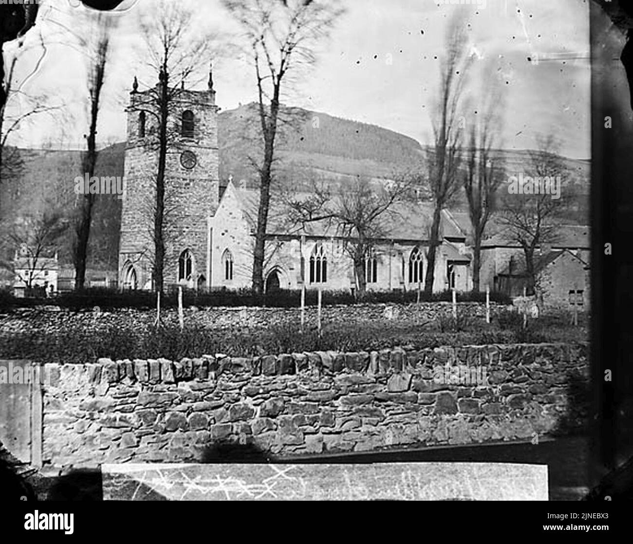 The church, Llangollen Stock Photo - Alamy